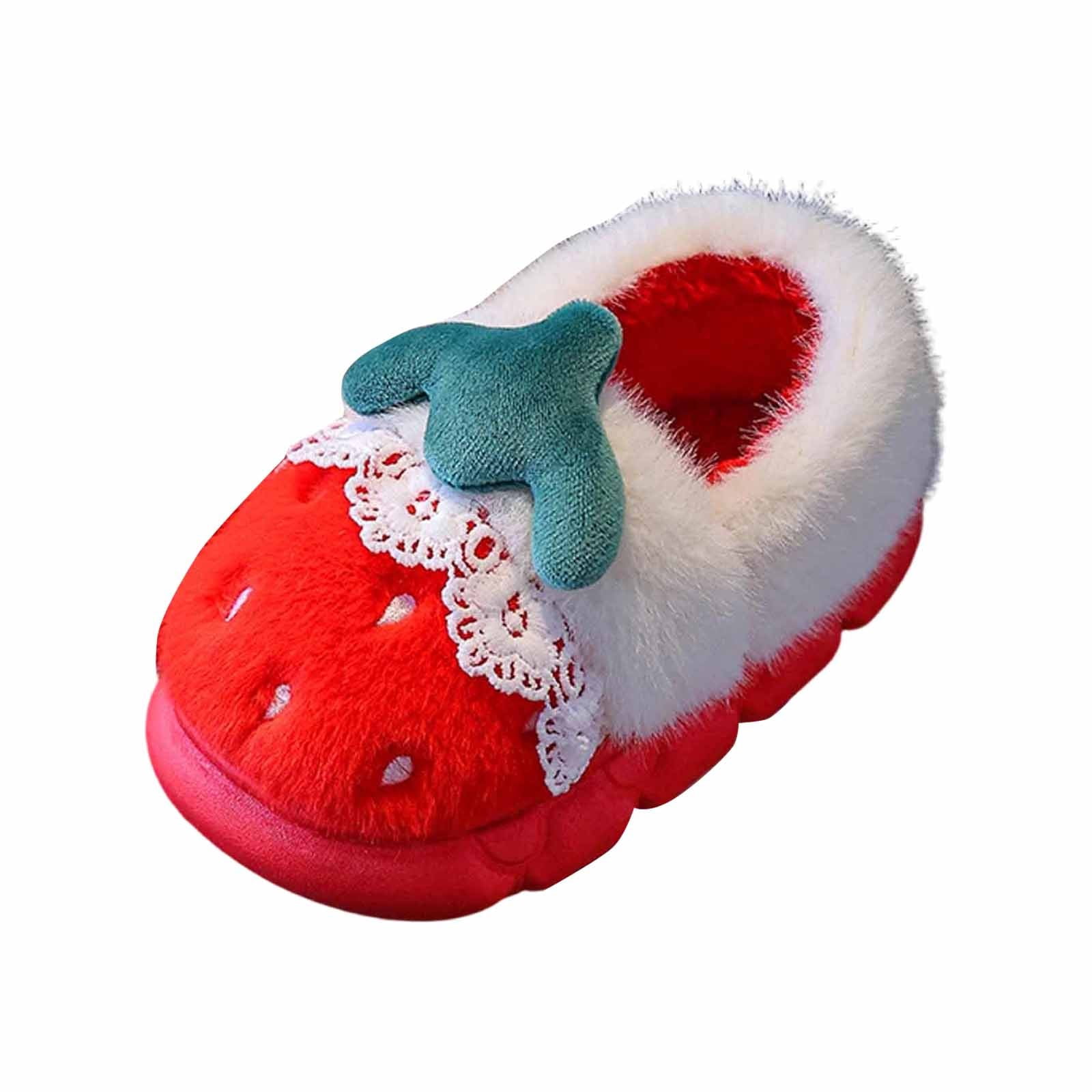 FUZHIQ Animal Slippers for Kids Boys Memory Foam Cartoon Slippers Warm ...