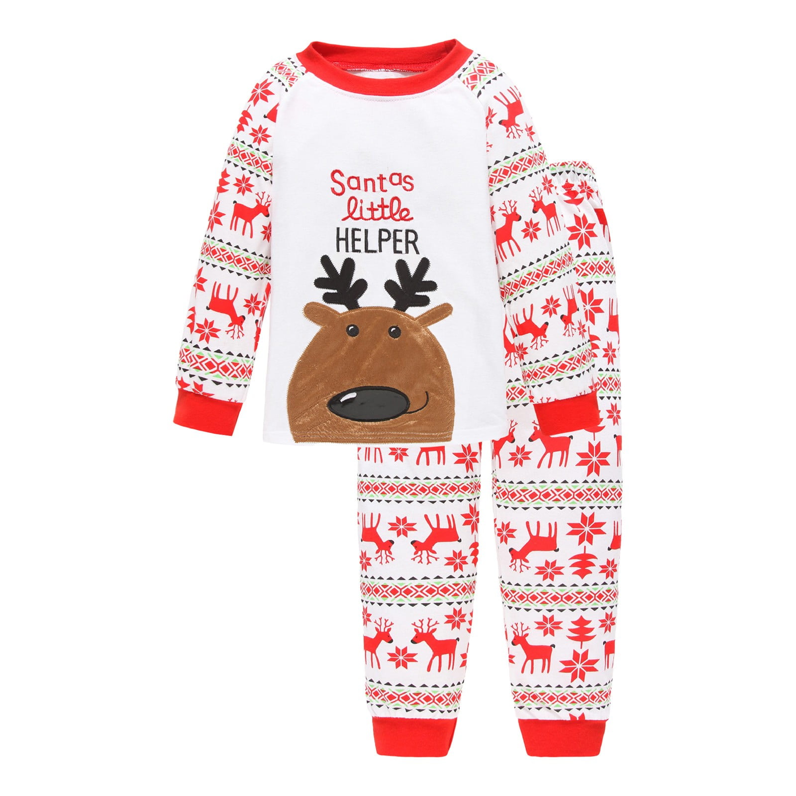 FUZHIQ Baby Boy Pajamas Set Long Sleeve Pajams Sets Soft Crewneck Top ...