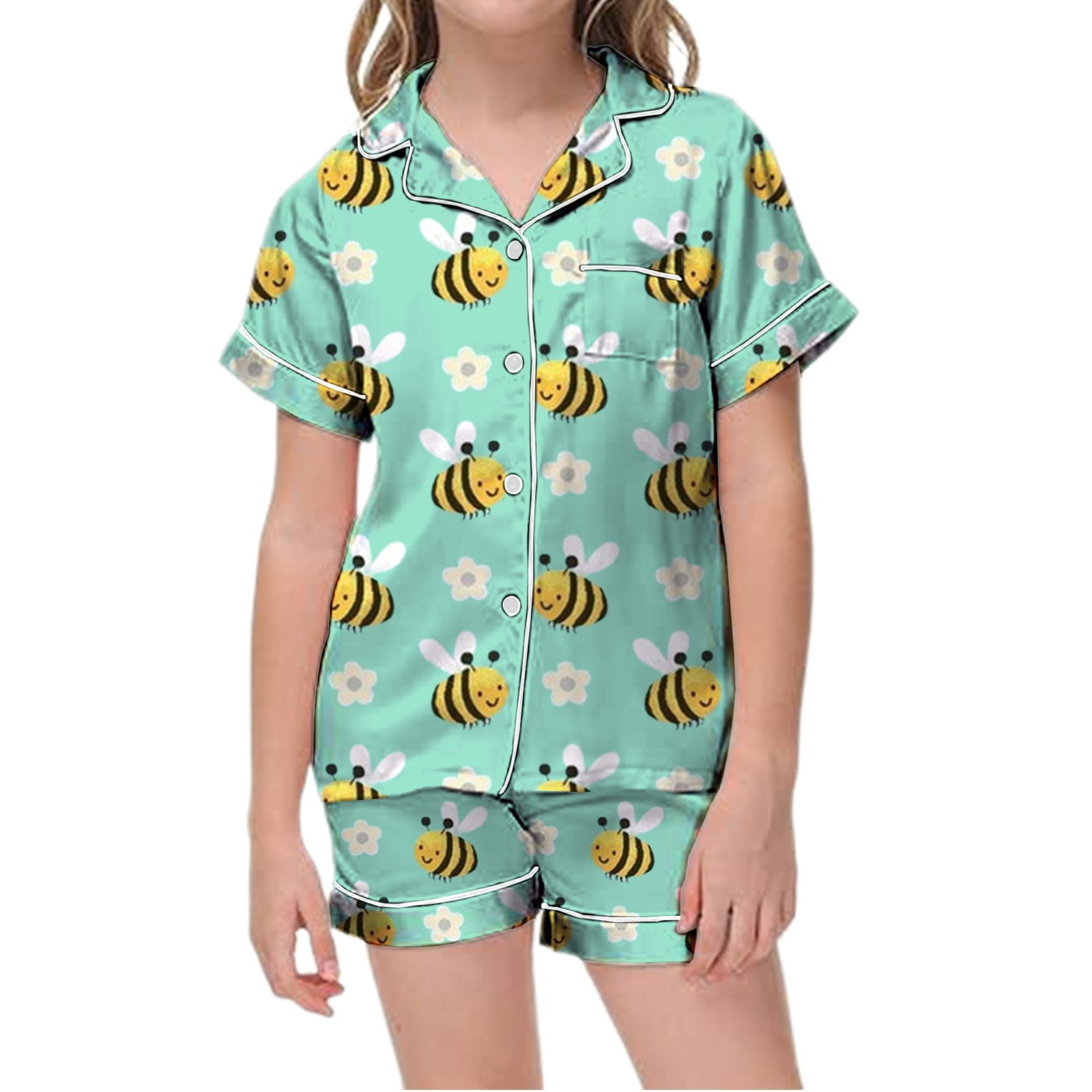 FUZHIQ Boys Kids Pajamas Shorts Valentine's Day 2 Piece Short Sleeve ...
