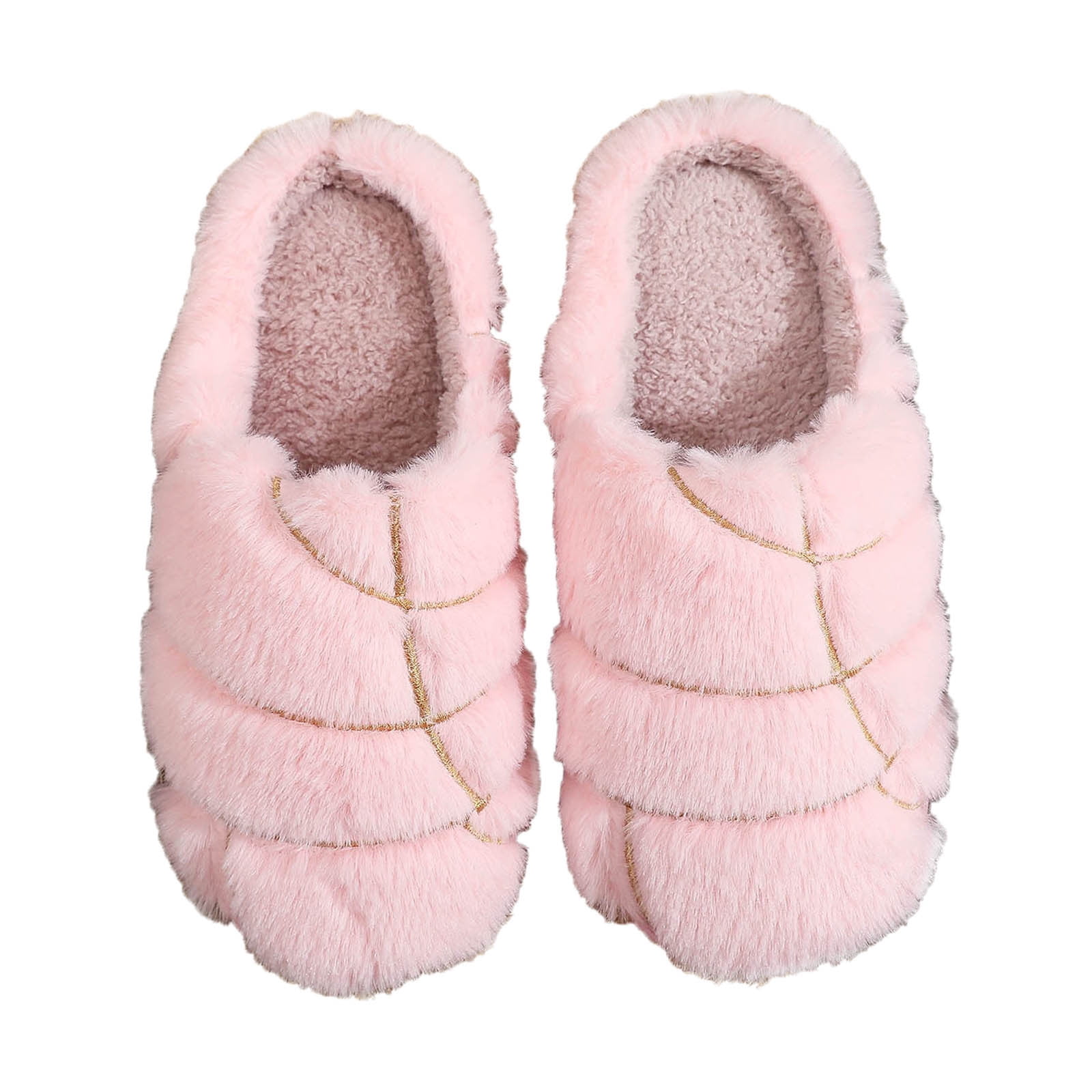 FUZHIQ Women Men Slippers Retro Memory Foam Cartoon Comfort Slipper ...
