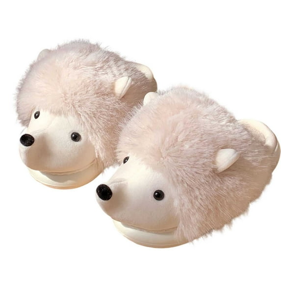FUZHIQ Women's Slippers, Womens Fuzzy Slippers Cute Animal Cartoon Fluffy Plush House Slippers ...
