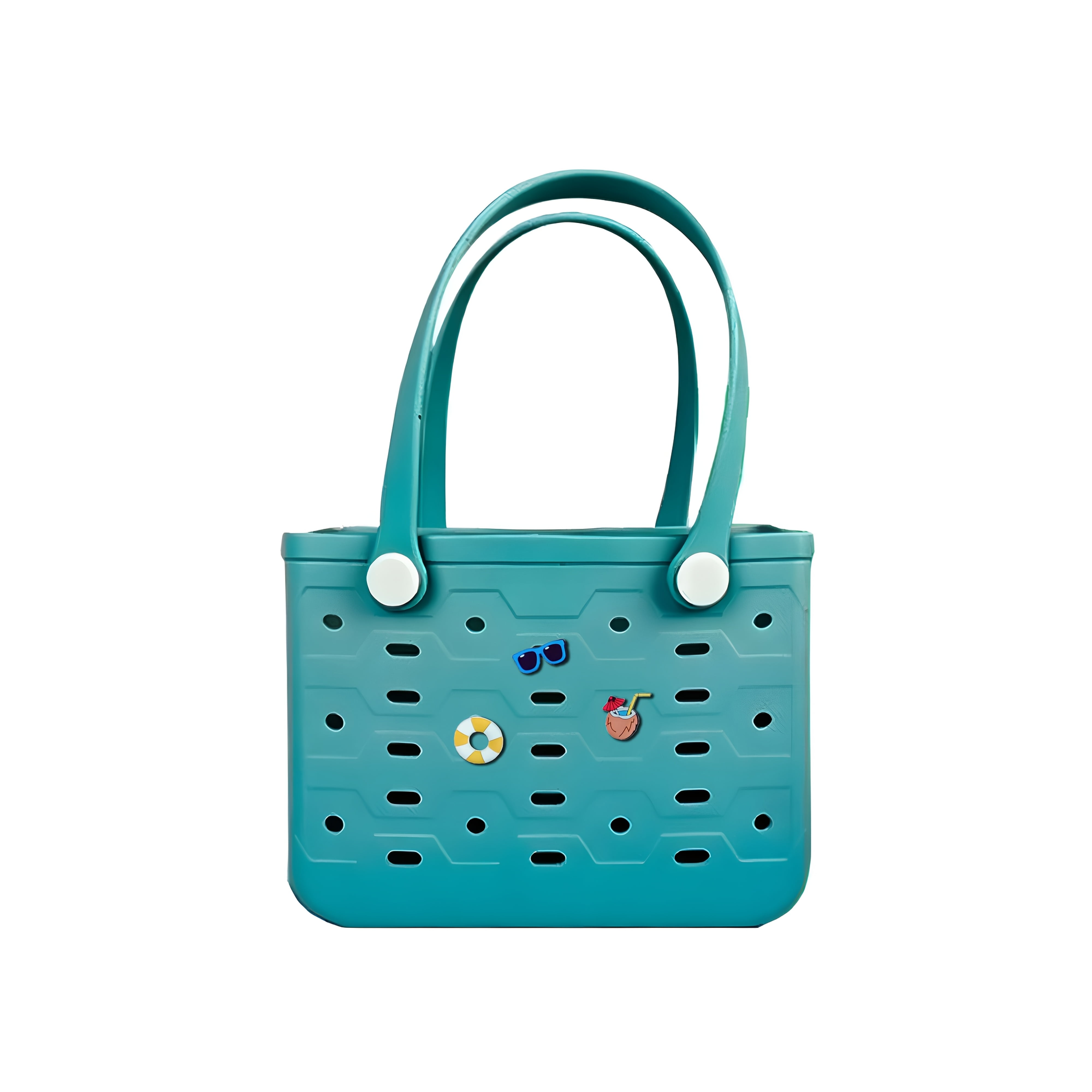 FUZILIN 4-Color Lightweight EVA Beach Tote with Wide Opening ...