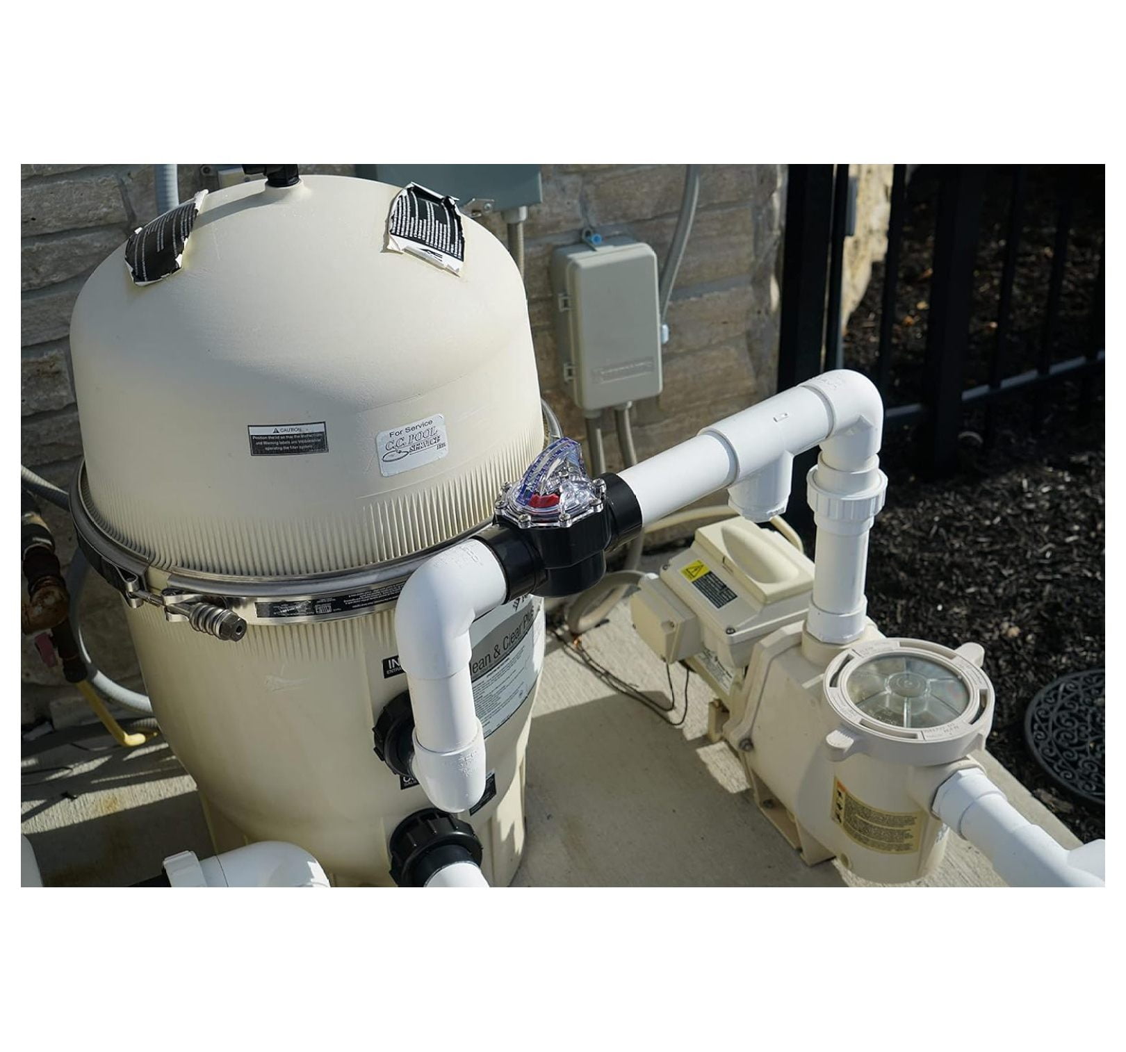 FV-2 Flow Meter with Check and Velocity Scale for 2" Schedule 40 Pipe ...