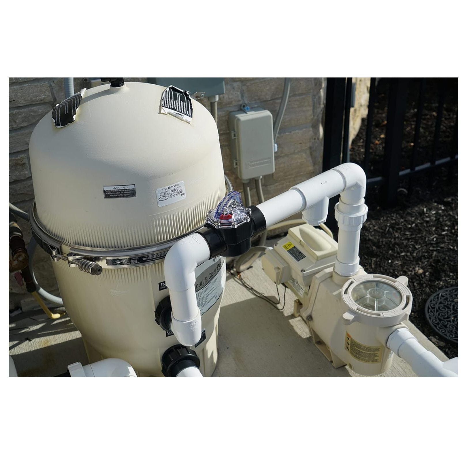 FV-2 Flow Meter with Check and Velocity Scale for 2" Schedule 40 Pipe ...