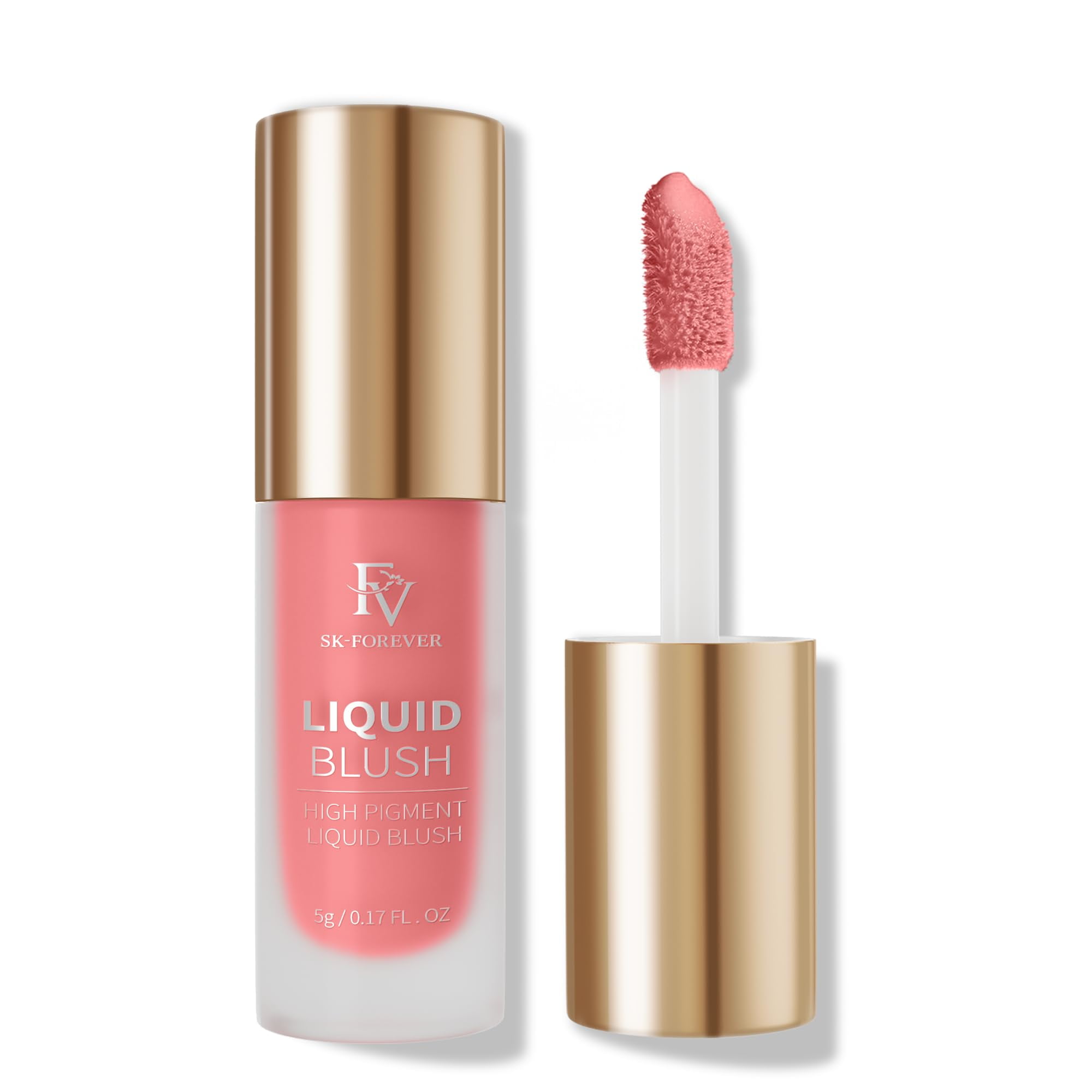 FV Liquid Blush, Long Lasting & Blendable Liquid Blush for Cheeks, High Pigmented, Lightweight ...