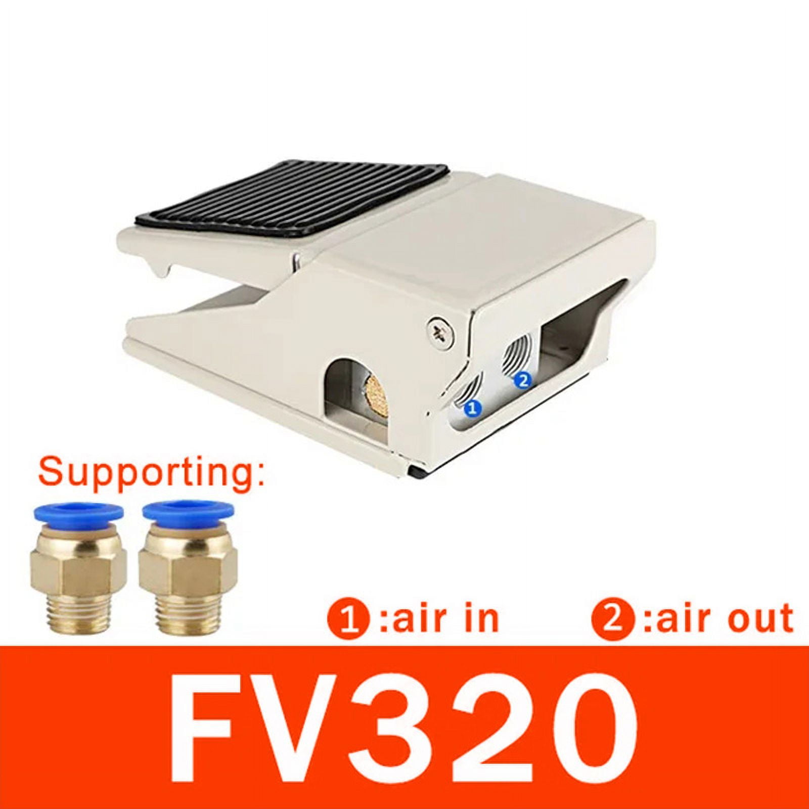 FV320 - Single Valve - Pneumatic Foot Pedal Valve with Lock, 2 Position ...
