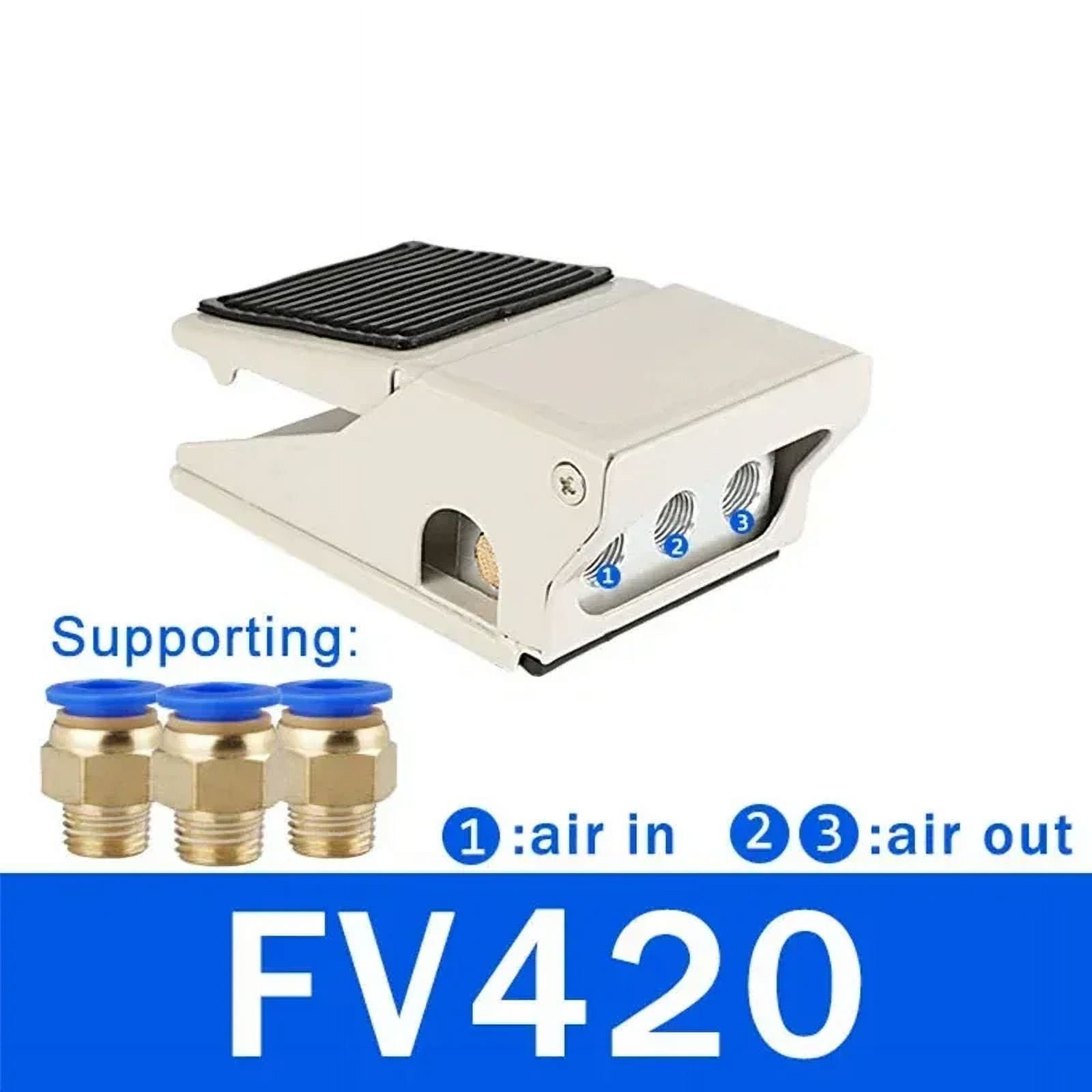 FV420 - with 8mm connection - Nice industrial pedal pneumatic, 08L air ...