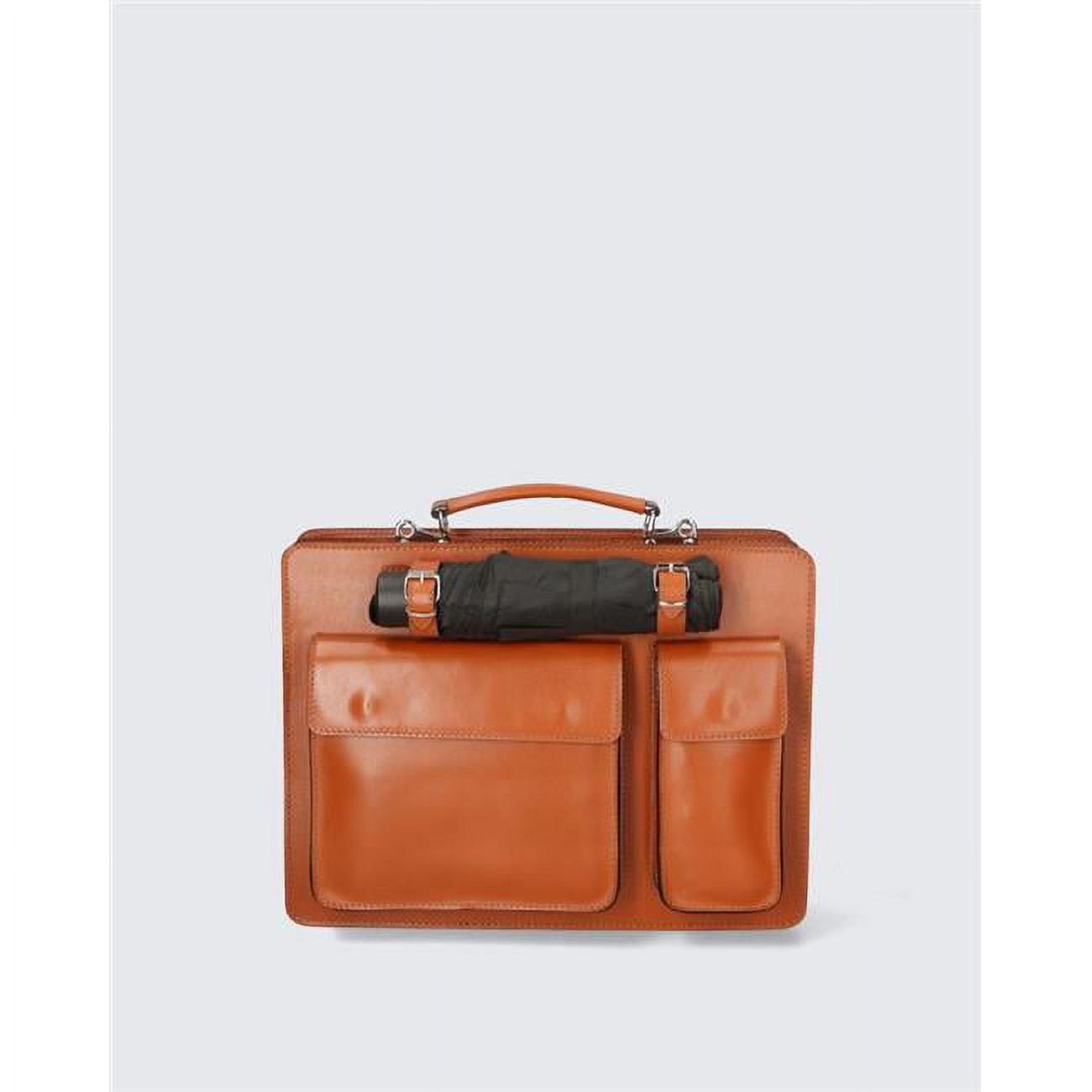 FV7005-Cognac Italian Artisan Unisex Genuine Cow Hide Leather Business ...