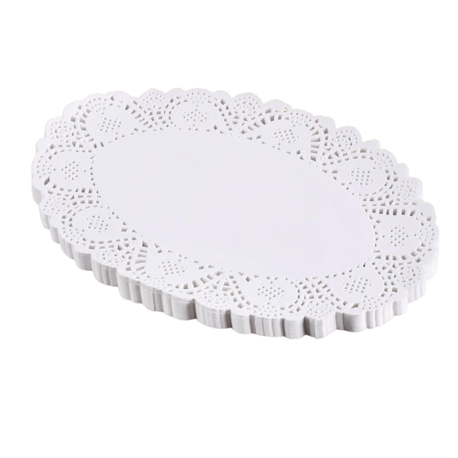 FVDPWYE 140 Pieces Oval Paper Doilies Tableware Decoration Decor ...