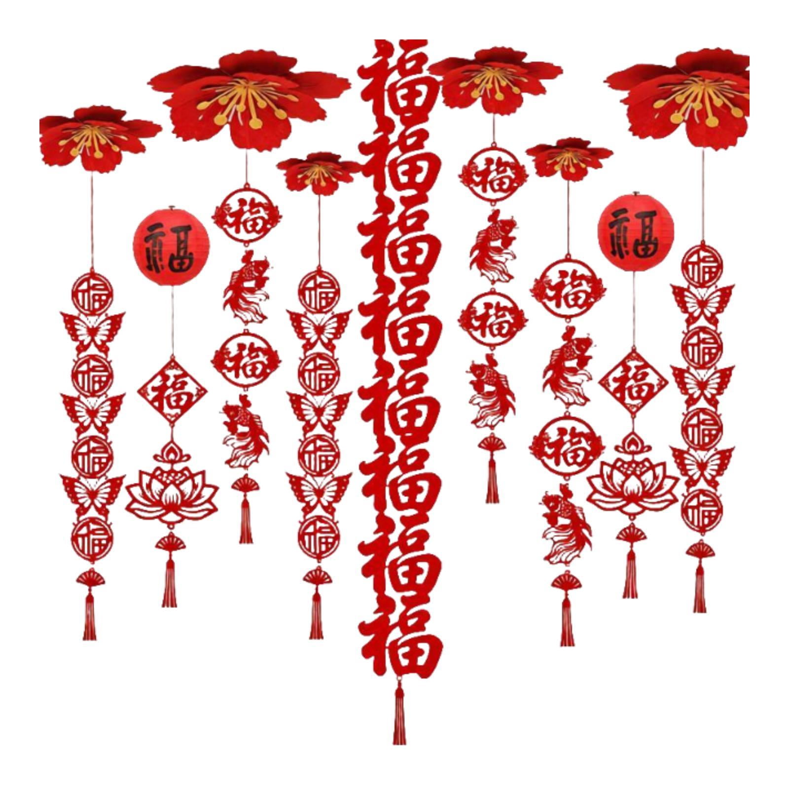 FVDPWYE 2026 Chinese New Year Ceiling Decoration Fu Character for ...