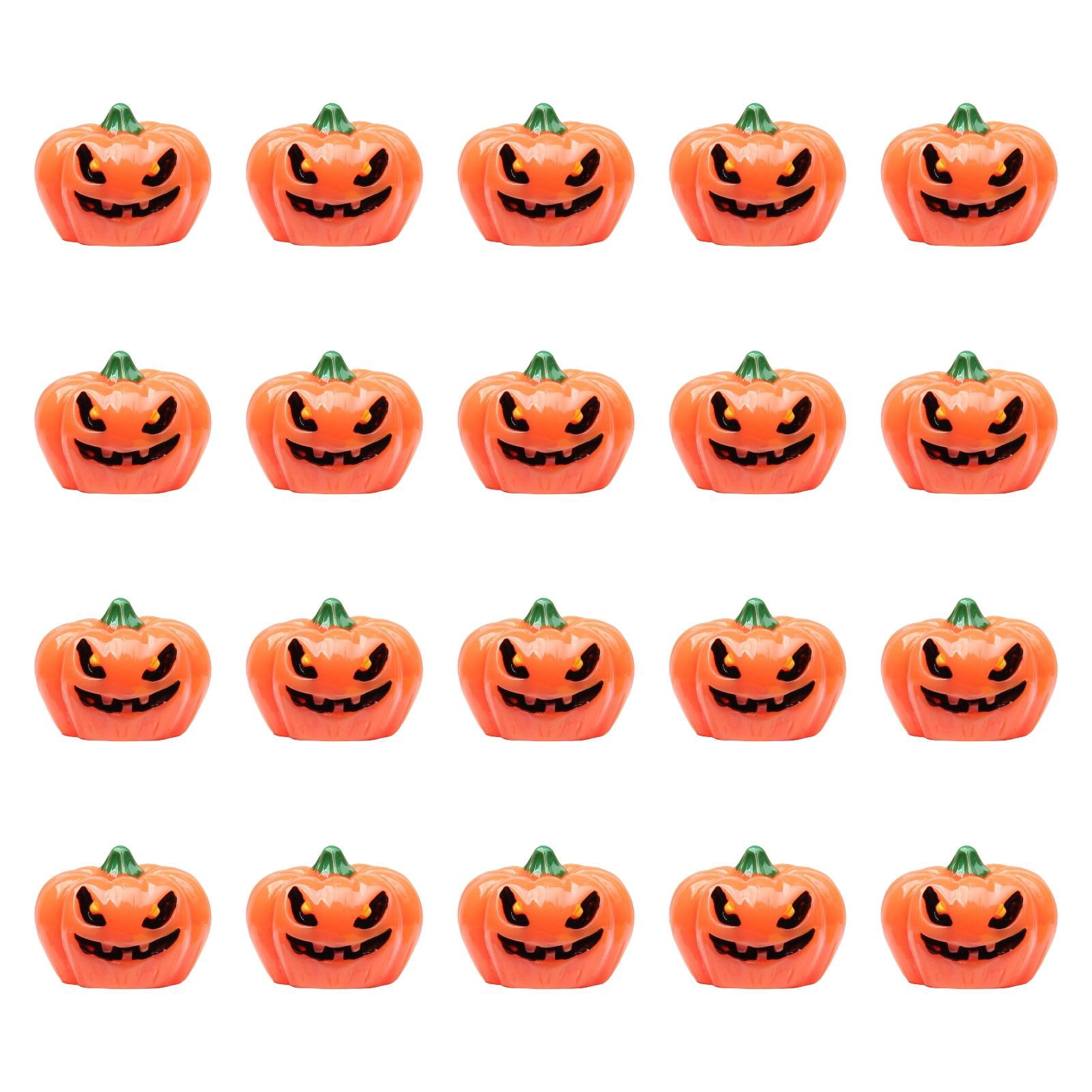FVDPWYE 20Pcs Halloween Miniature Pumpkin Figurines Mini Resin Pumpkins ...