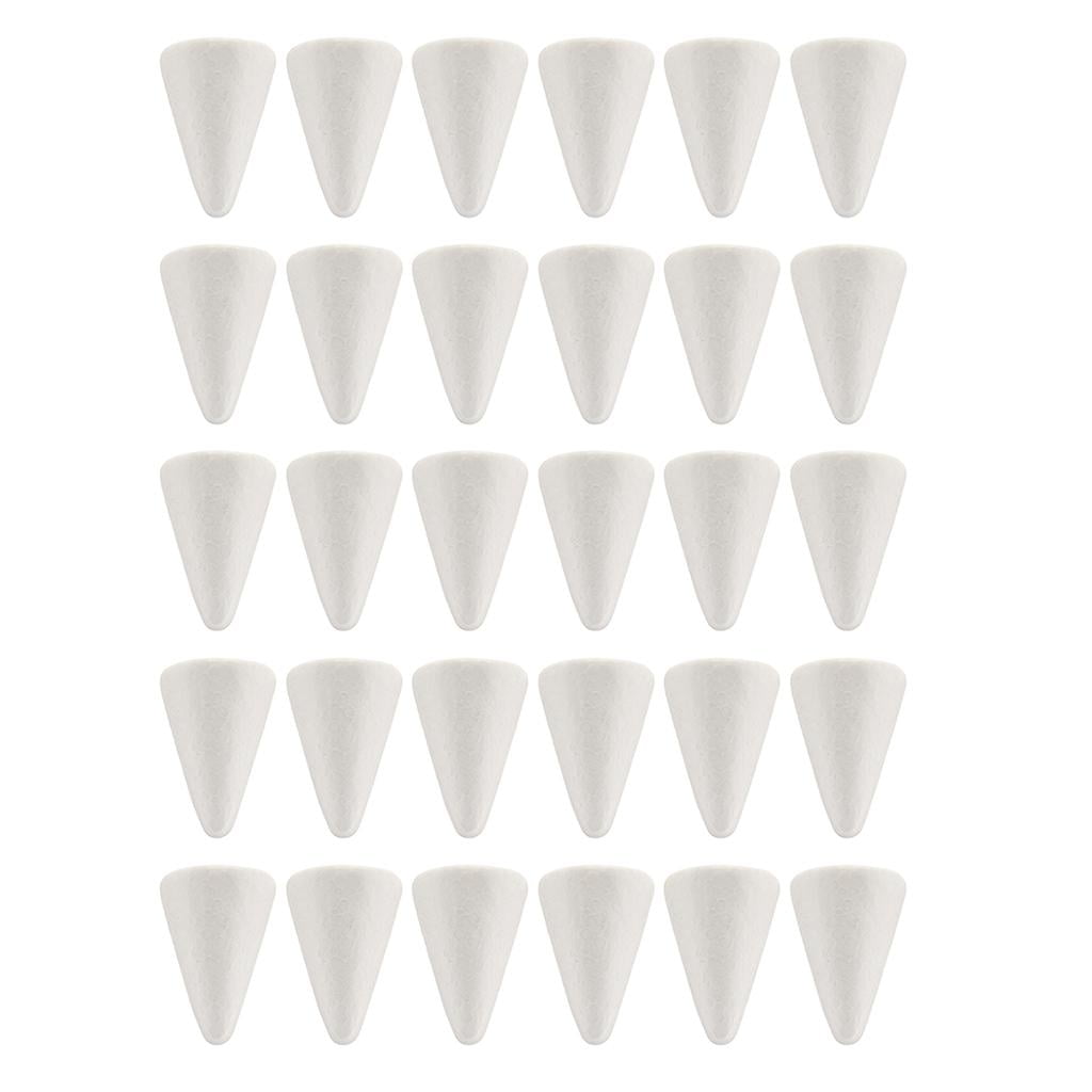 FVDPWYE 30PCS Blank Cone Shaped Styrofoam Polystyrene Foam for Arts ...