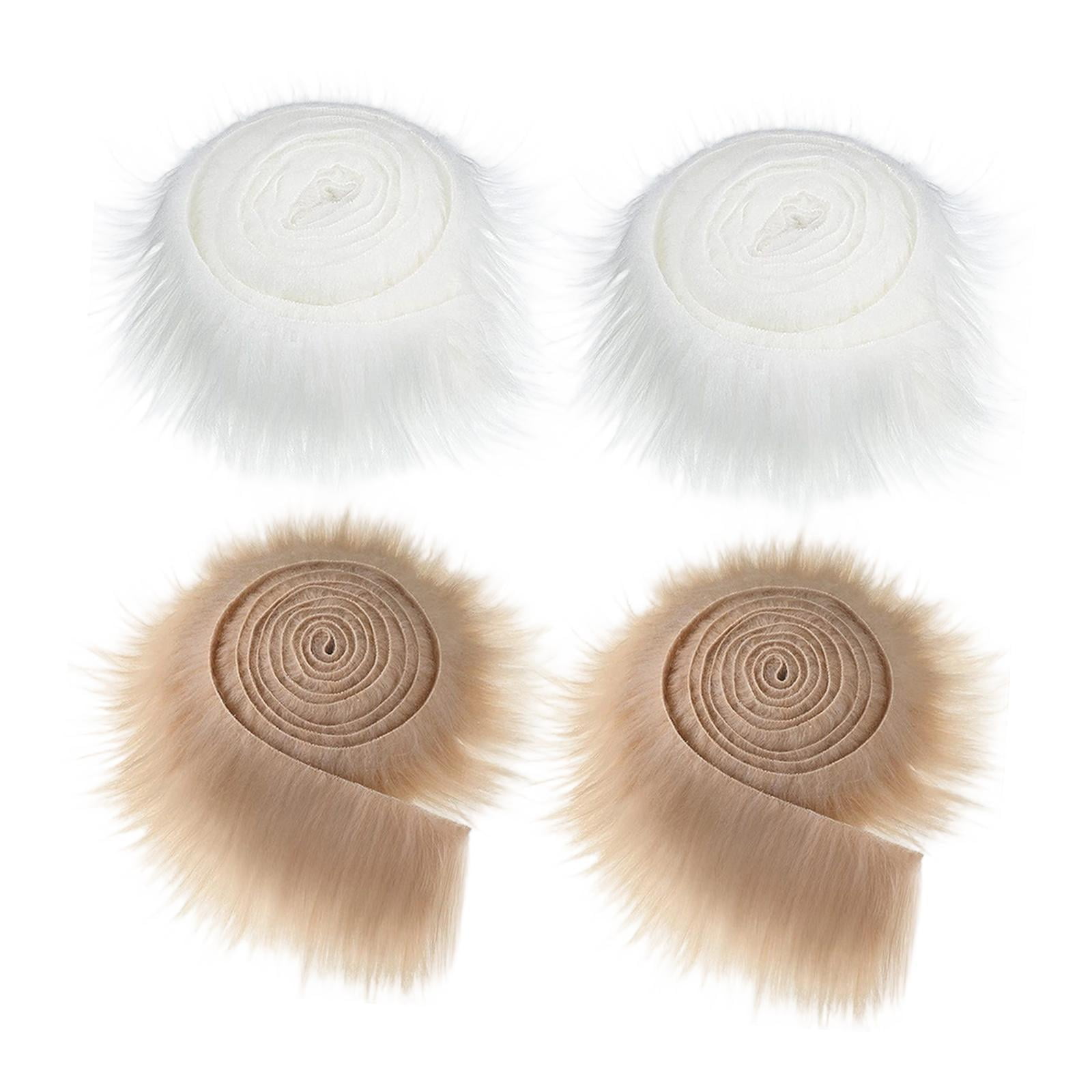 FVDPWYE 4 Pieces Faux Fuzzy Costume Cosplay Soft Craft Shaggy Patches s ...
