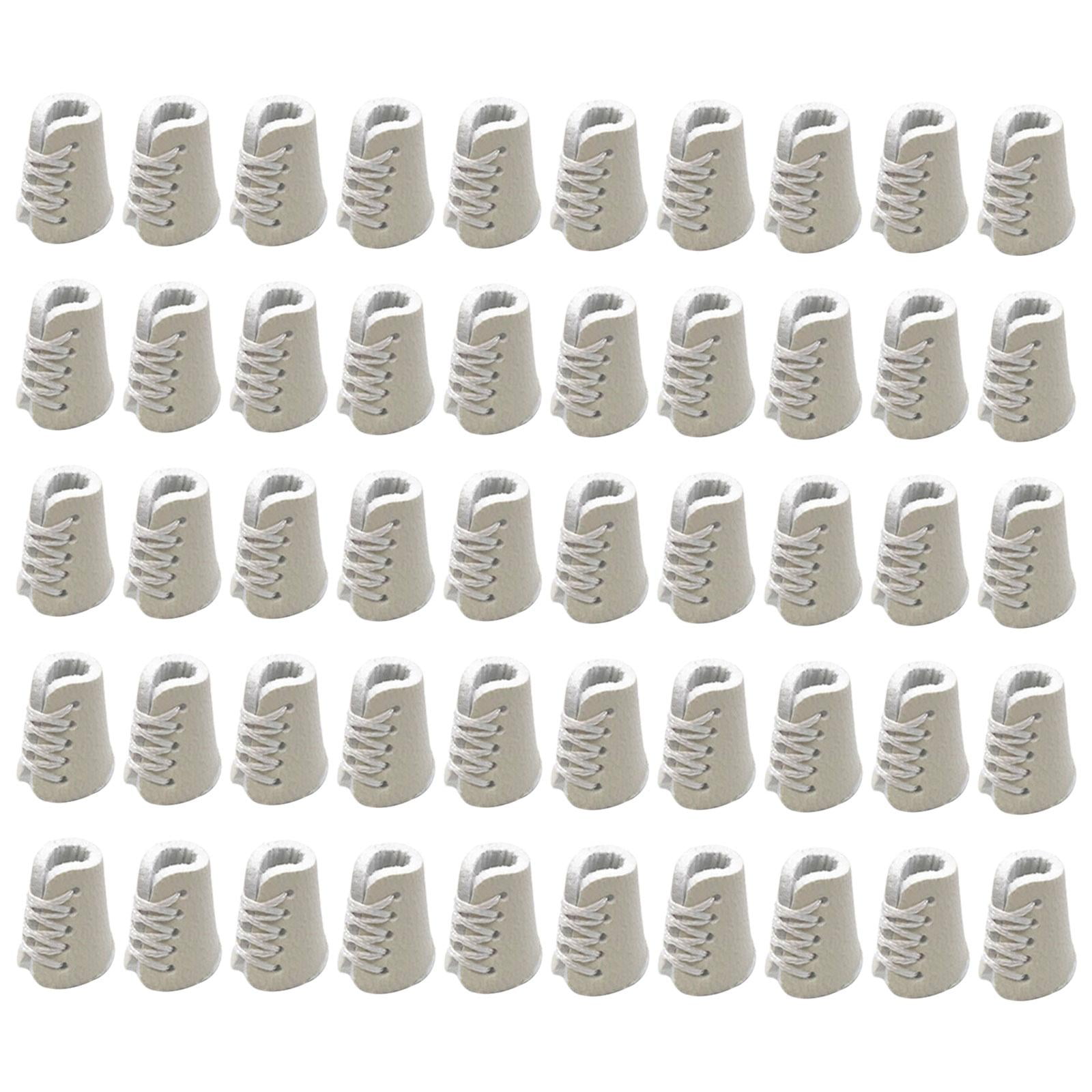 FVDPWYE 50 Pieces PU Leather Cord Ends Multifunctional Conveneint ...