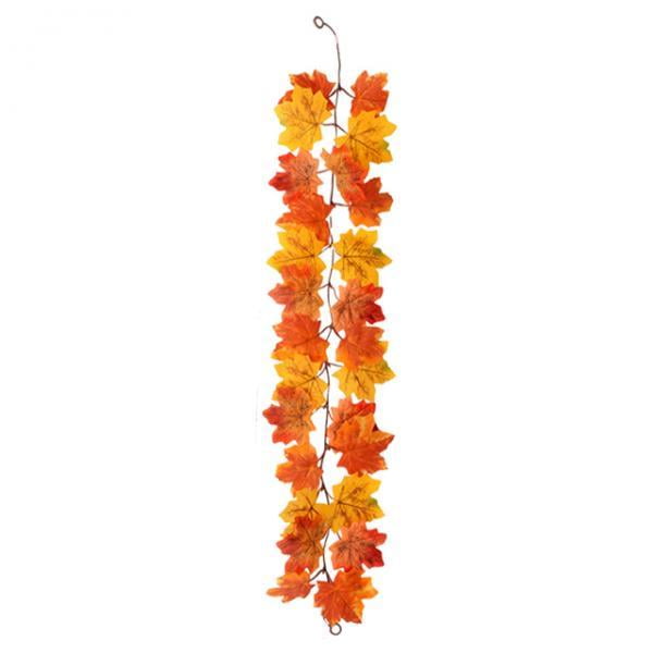 FVDPWYE Fall Leaf Garland Artificial Thanksgiving Fall Decoration ...