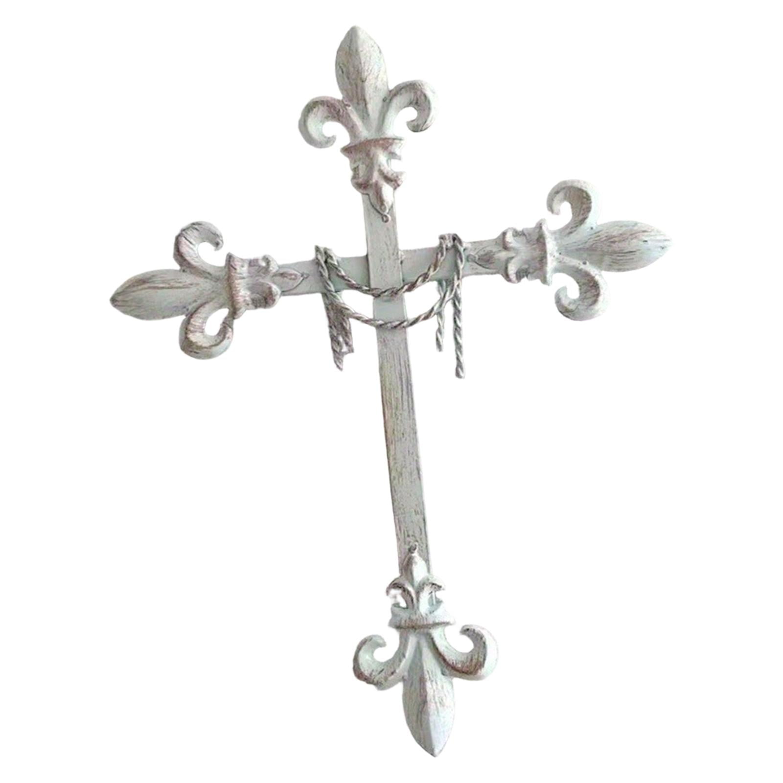 FVDPWYE Metal Cross Wall Decor Craft Wall Hanging Art for Bedroom ...