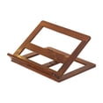 FVDPWYE Wood Book Stand Shelf Folded Desktop Stable Portable Adjustable ...