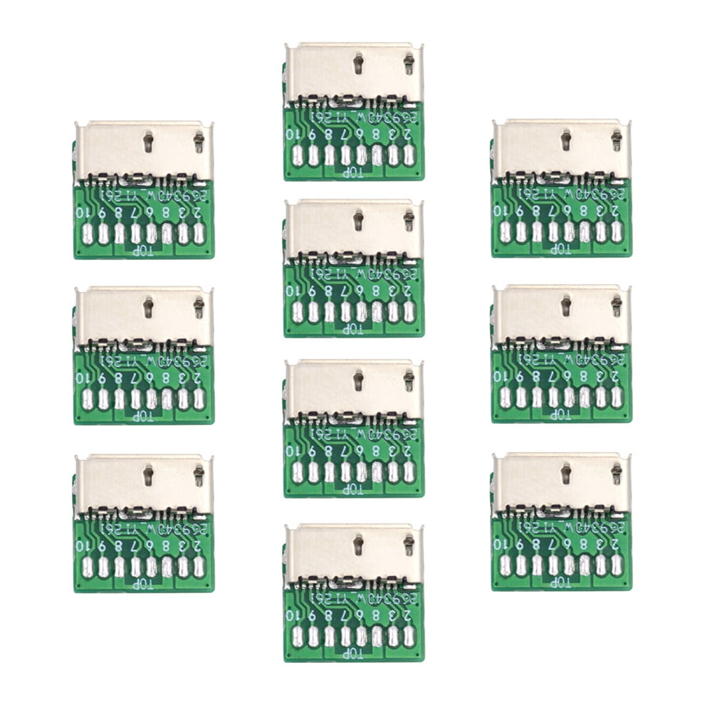 FVH 10pcs Micro USB 3.0 10pin Female Socket Receptacle Board Mount SMT ...