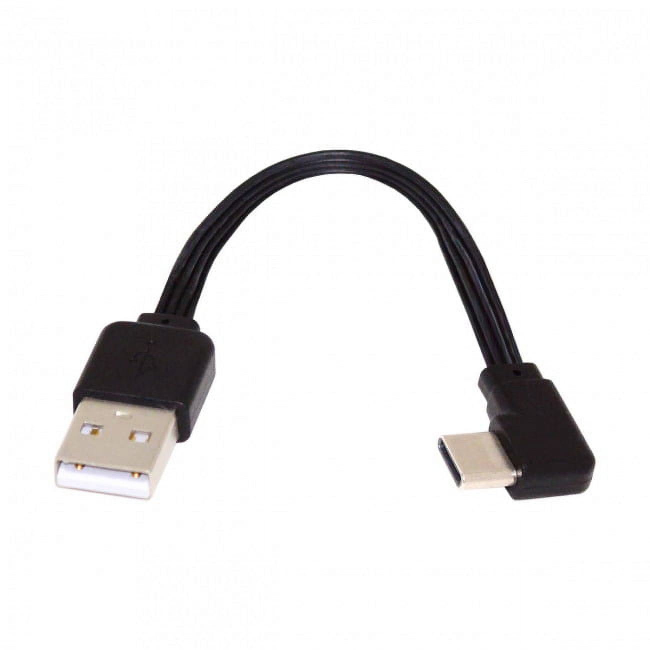 FVH 13cm USB 2.0 Type-A Male to USB-C Type-C Left Right Angled 90 ...