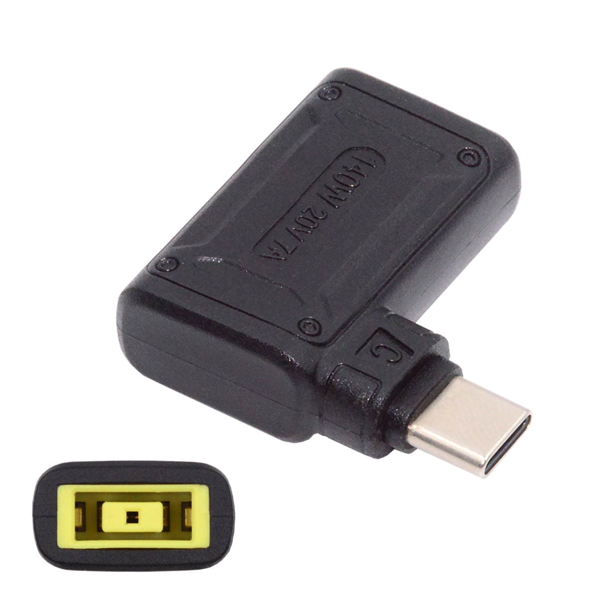 FVH 140W 100W Rectangle Jack Thinkpad X1 Input to USB-C Type-C Angled ...