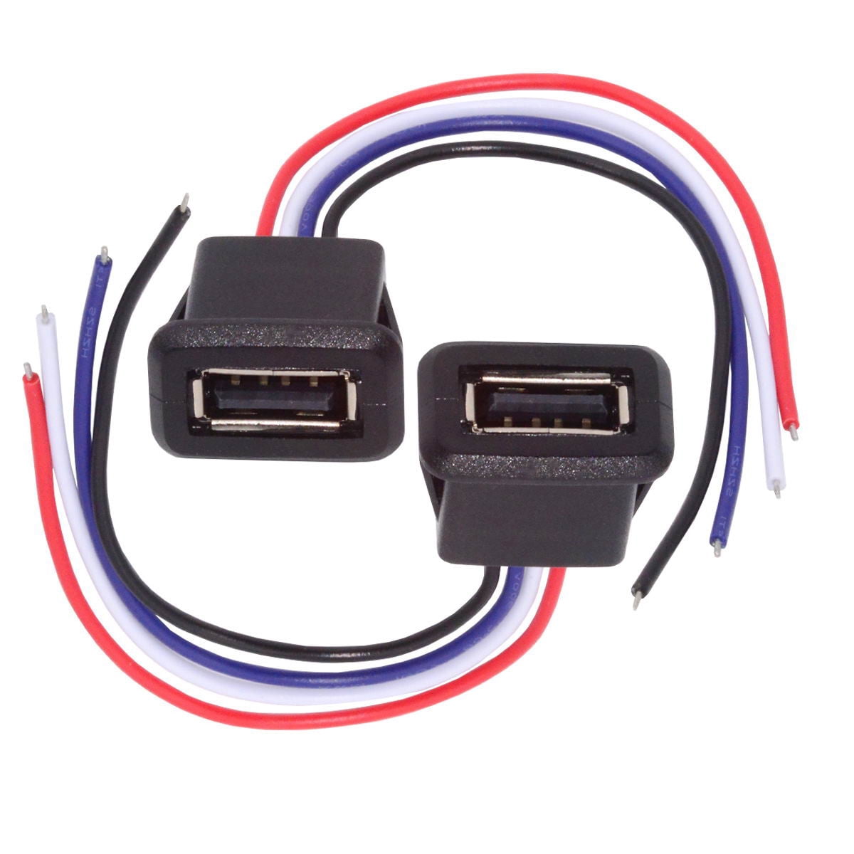 FVH 2pcs/set DIY OEM Type A Female Socket to 4Pin Open Cable Latch ...