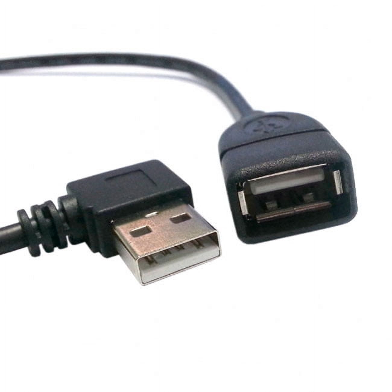FVH 480Mbps USB 2.0 Right Angled 90 Degree A Type Male to Female ...