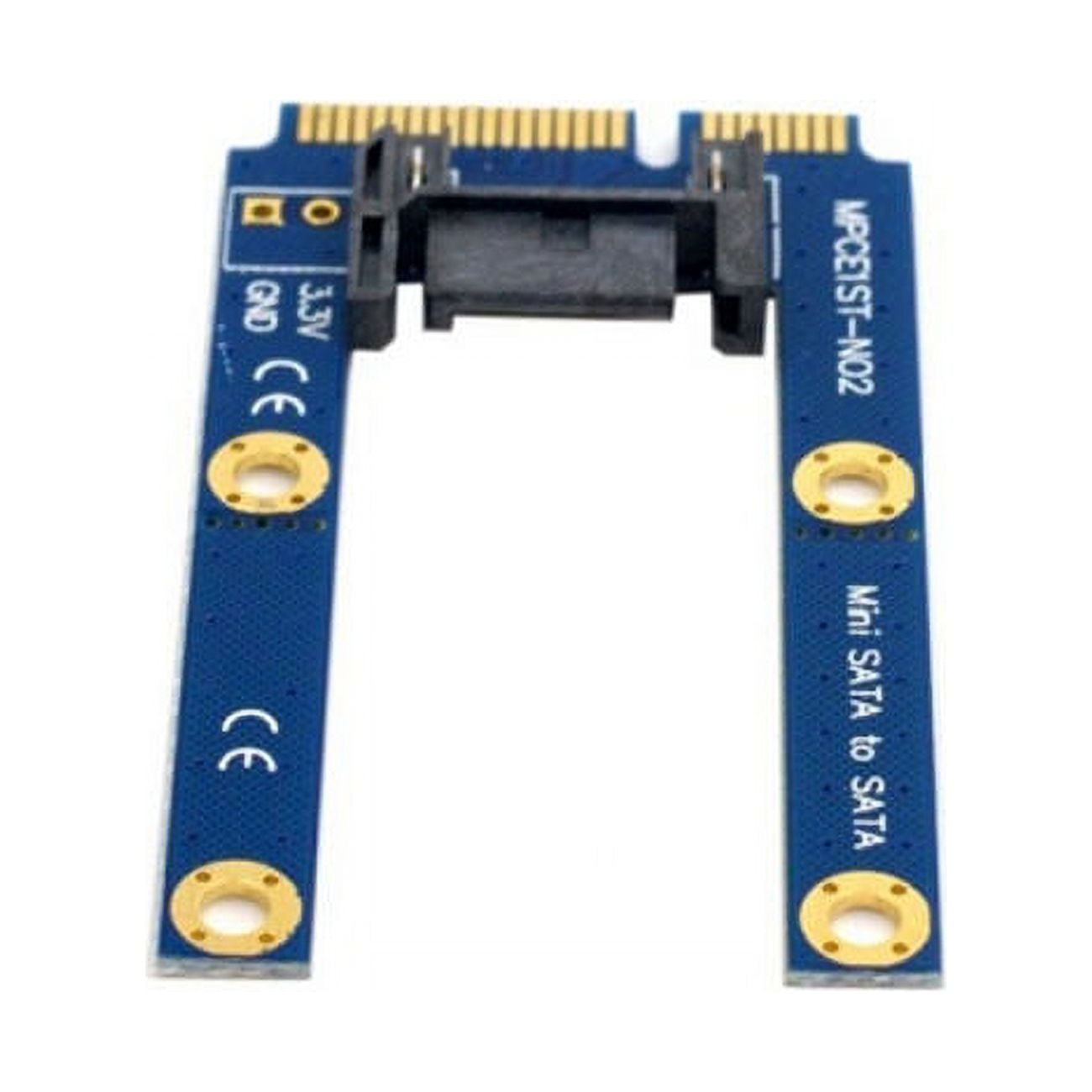 FVH 50mm Mini PCI-E mSATA SSD to Flat SATA 7pin Hard Disk Drive PCBA ...