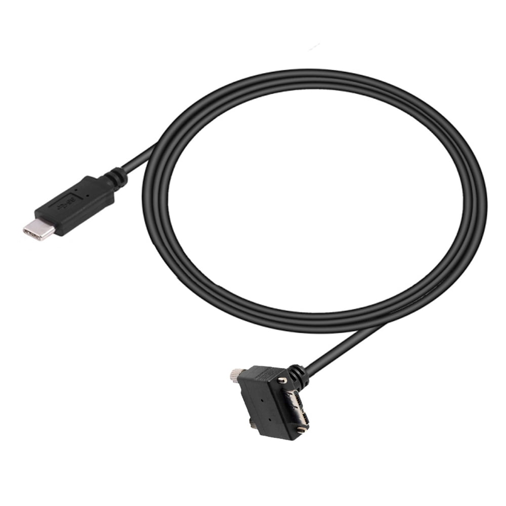 FVH 5Gbps USB-C Type-C Host to Micro USB3.0 Screw Mount 90 Degree Down ...