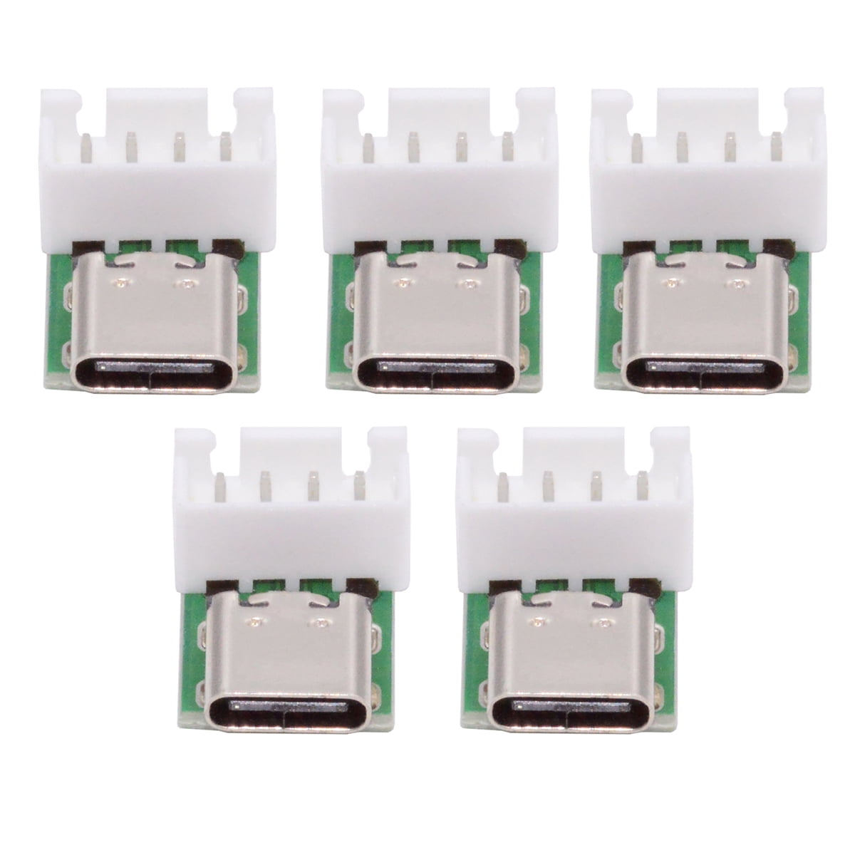 FVH 5pcs/set DIY OEM Type C Female Socket Connector to 4Pin Pitch=2 ...