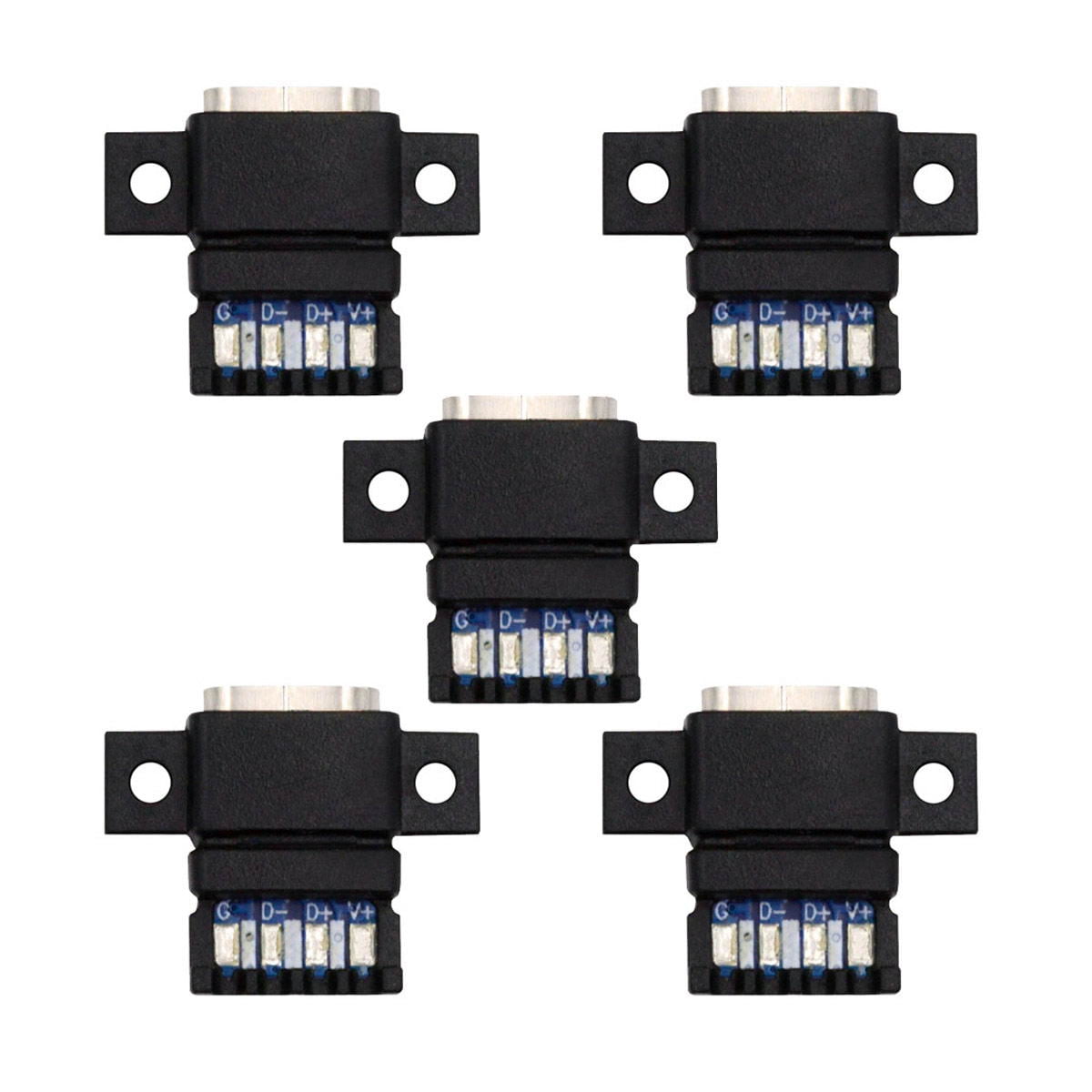 FVH 5pcs/set DIY OEM Type C Female Socket Connector to 6Pin PCBA Pinout ...