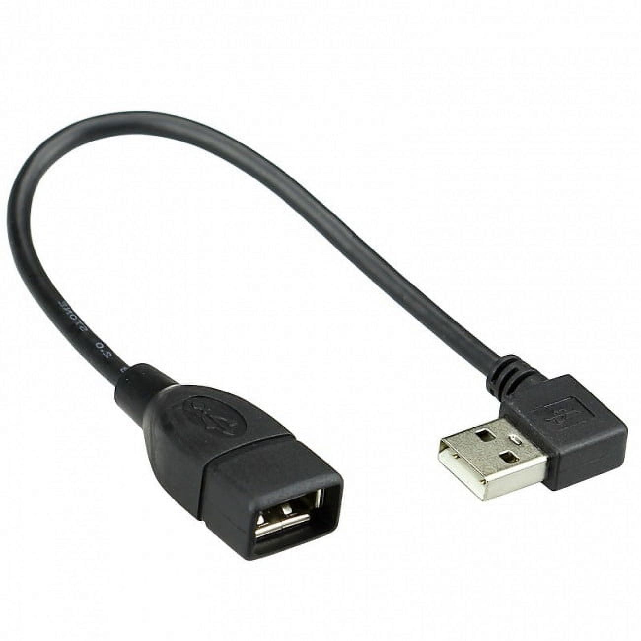 FVH 90 Degree Right Angled USB 2.0 A Type Male to USB Female Extension ...