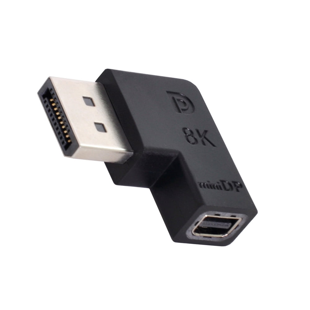 FVH Angled DisplayPort 1.4 Male to Mini DP Female 8K 60hz Adapter Ultra ...