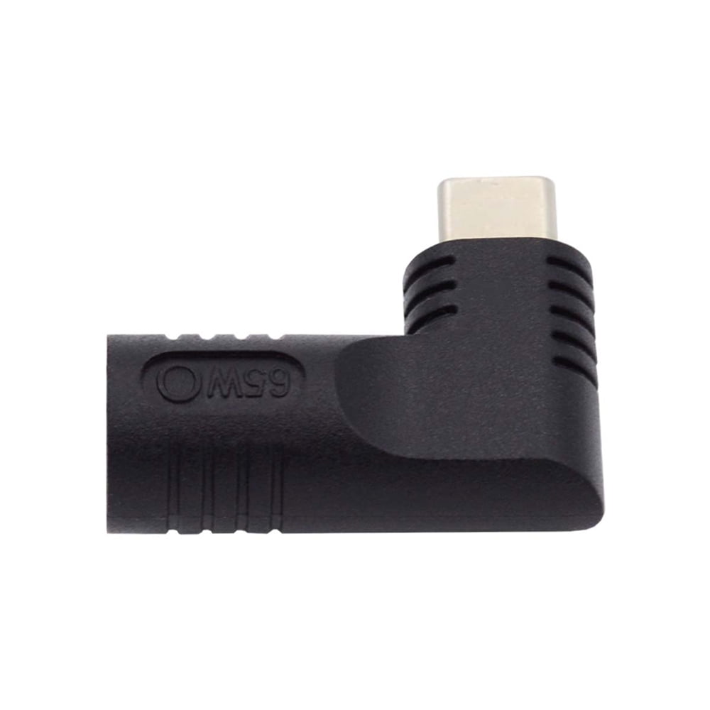 FVH DC Jack 2.5x0.7mm Input to USB-C Type-C Angled 90 Degree Power Plug ...