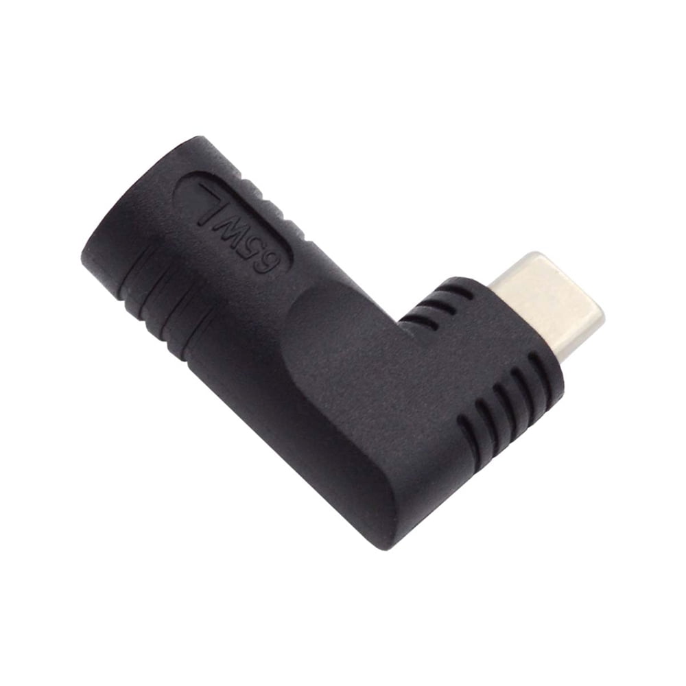 FVH DC Jack 4.0x1.3mm Input to USB-C Type-C Angled 90 Degree Power Plug ...
