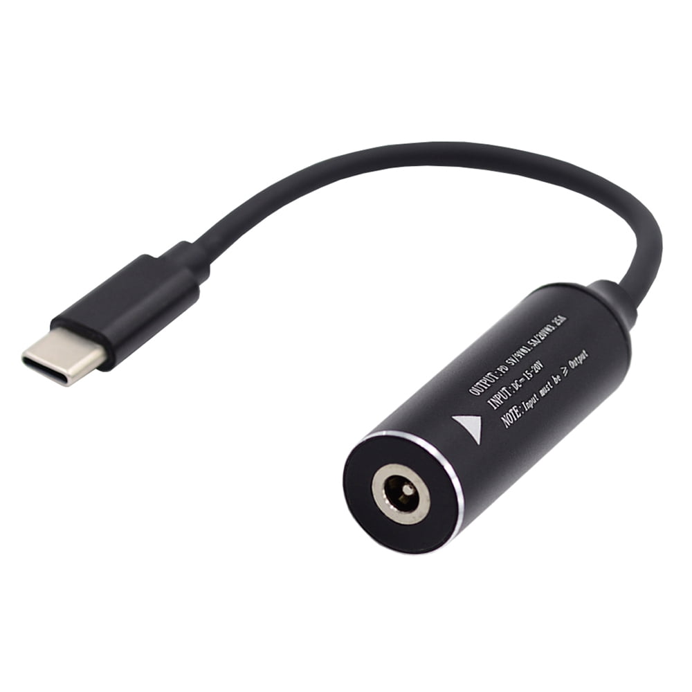 FVH DC Jack 4.0x1.3mm Input to USB-C Type-C Power Plug Charge Cable for ...