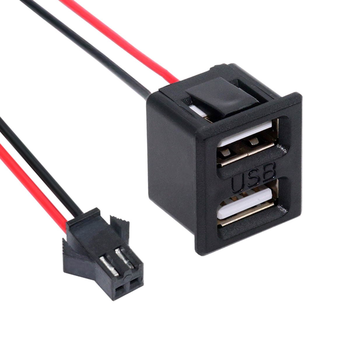 FVH DIY OEM Dual Type-A Female Socket to 2Pin Header Cable Pitch=2.54mm ...