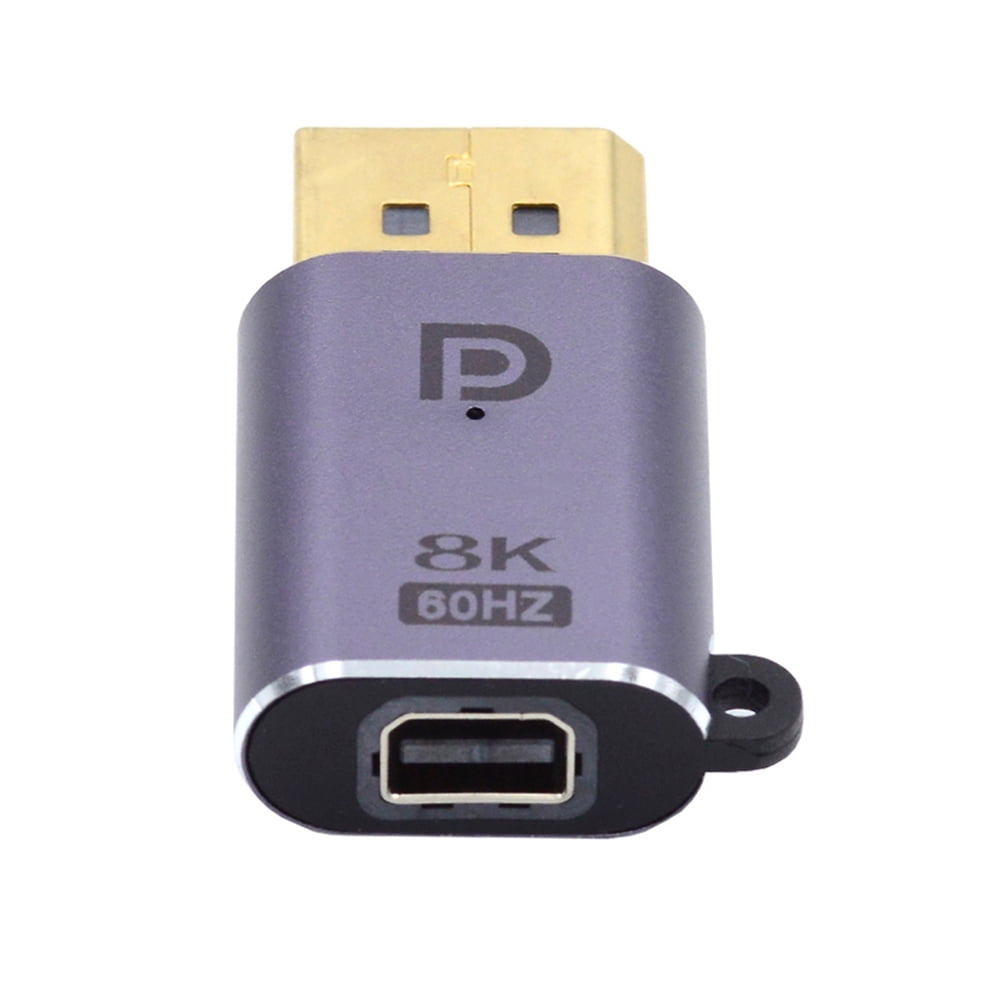 FVH DisplayPort 1.4 Male to Mini DP Female 8K 60hz Adapter Ultra-HD UHD ...