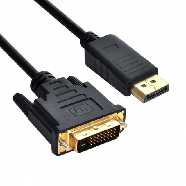 FVH DisplayPort DP Male Source to DVI Male Single Link Video Cable 6ft ...
