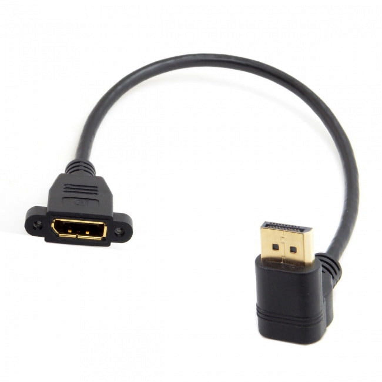FVH DisplayPort Display Port Male to Female 90 Degree Up Angled ...