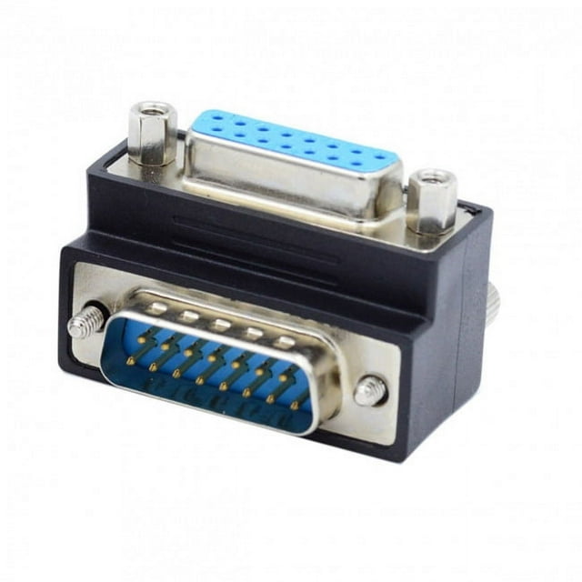 FVH Down 90 Degree Angled DSUB D-subminiature 15pin Male to Female ...