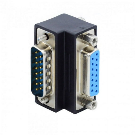 FVH Down 90 Degree Angled DSUB D-subminiature 15pin Male to Female ...