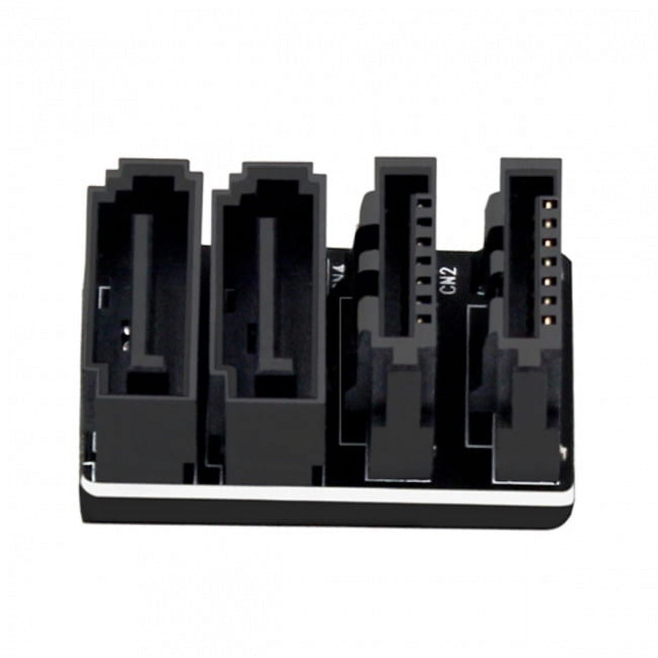 FVH Dual SATA 7Pin Female to 7Pin Male 360 Degree Angled Adapter Low ...