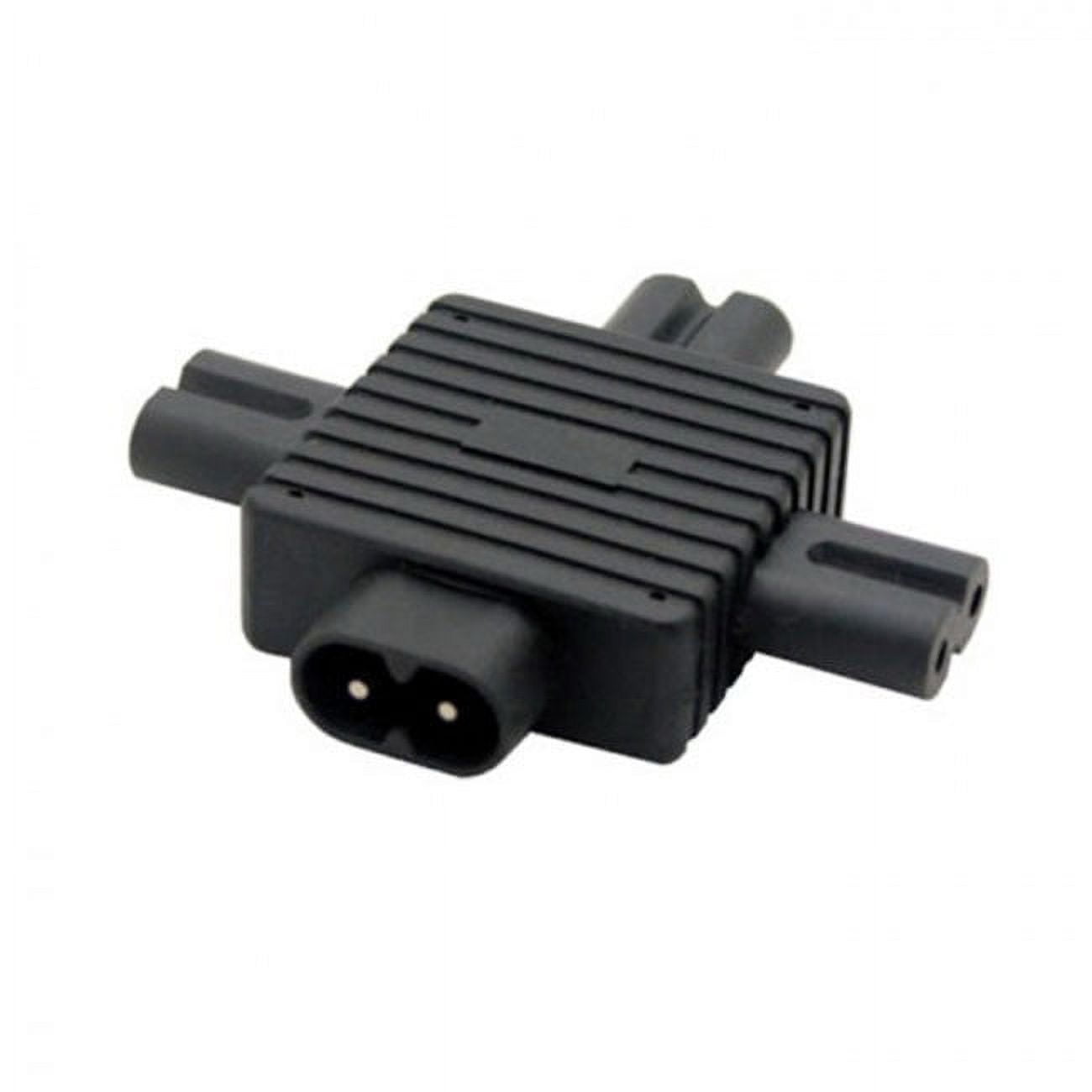 FVH IEC 320 Figure 8 C8 Male to 3X Female C7 Splitter Power Adapter for ...