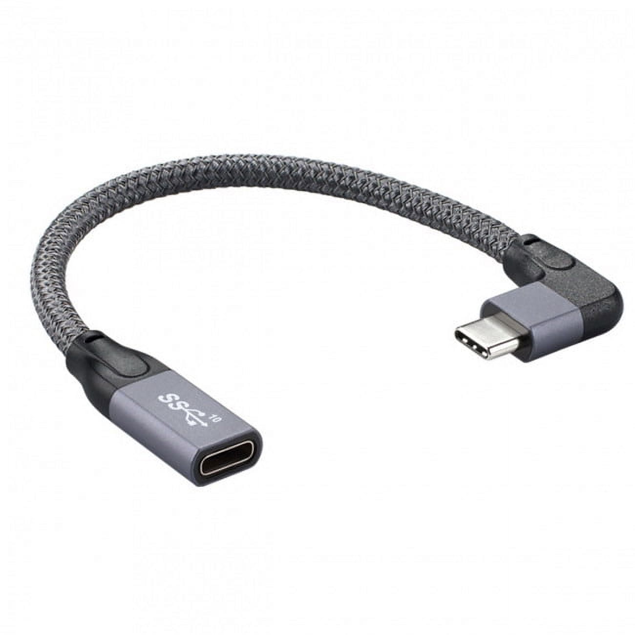 FVH Left Right Angled USB-C USB 3.1 Type C Male to Female Extension ...