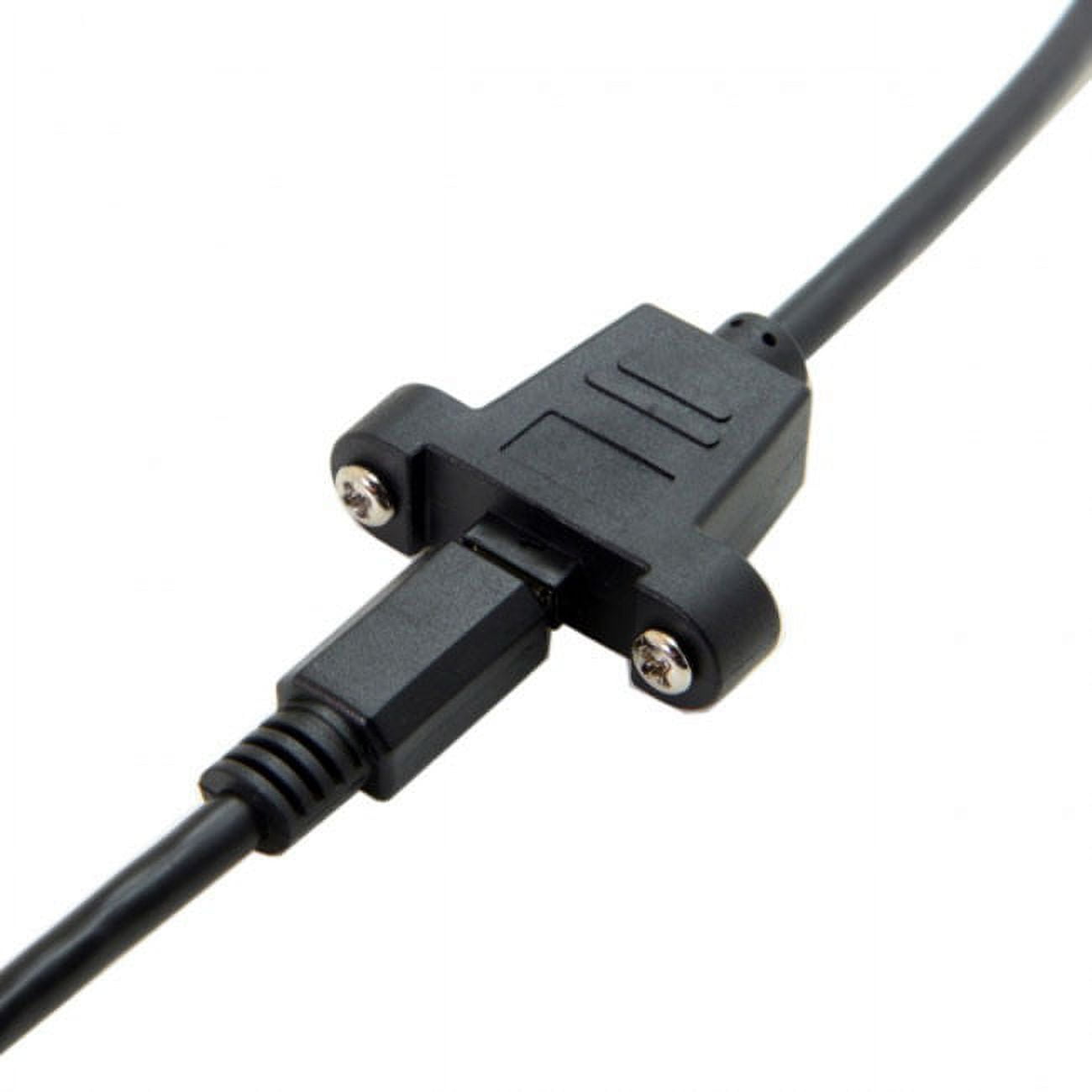 FVH Micro USB 5Pin Male to Female Extension Panel Mount Type Cable with ...