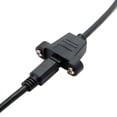 FVH Micro USB 5Pin Male to Female Extension Panel Mount Type Cable with ...