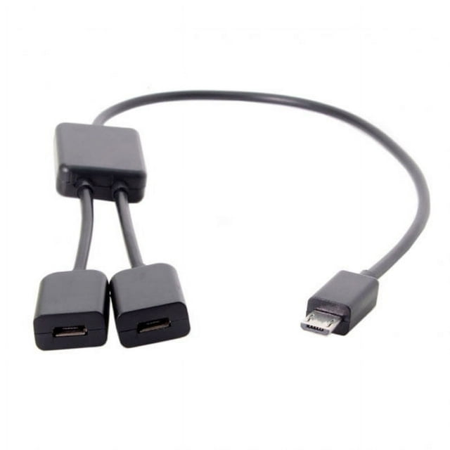 FVH Micro USB to Dual Ports Micro USB Female Hub Cable For Laptop PC ...