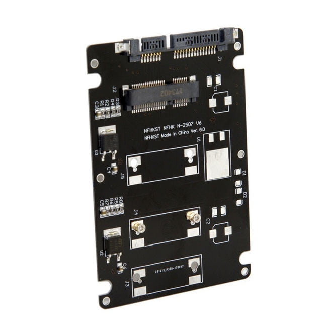 FVH Mini PCI-E mSATA SSD to 2.5" SATA Hard Disk Enclosure Case ...