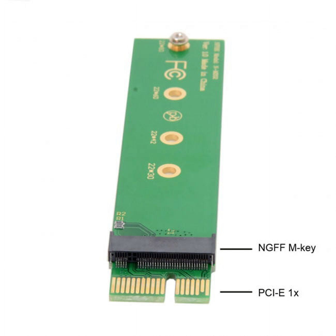 FVH NGFF M-key NVME AHCI SSD to PCI-E 3.0 1x x1 Vertical Adapter for ...