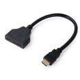 FVH HDMI Male to Dual HDMI Female Y Splitter for HDTV, 1080P Video ...